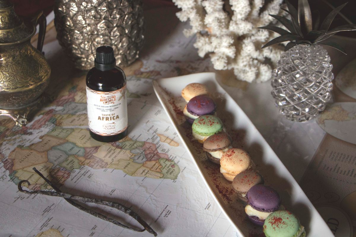 Receta de Cheese macaroons in extra virgin olive oil - Castillo de Canena
